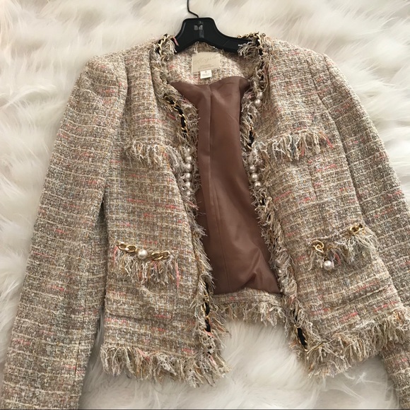 McGinn | Jackets & Coats | Elizabeth Metallic Boucl Jacketmcginn | Poshmark